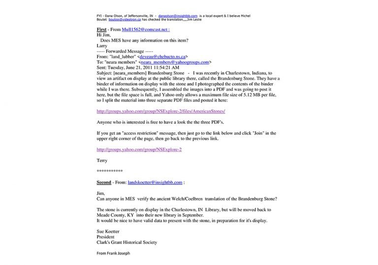 Brandenburg Stone Transactions - Midwestern Epigraphic Society